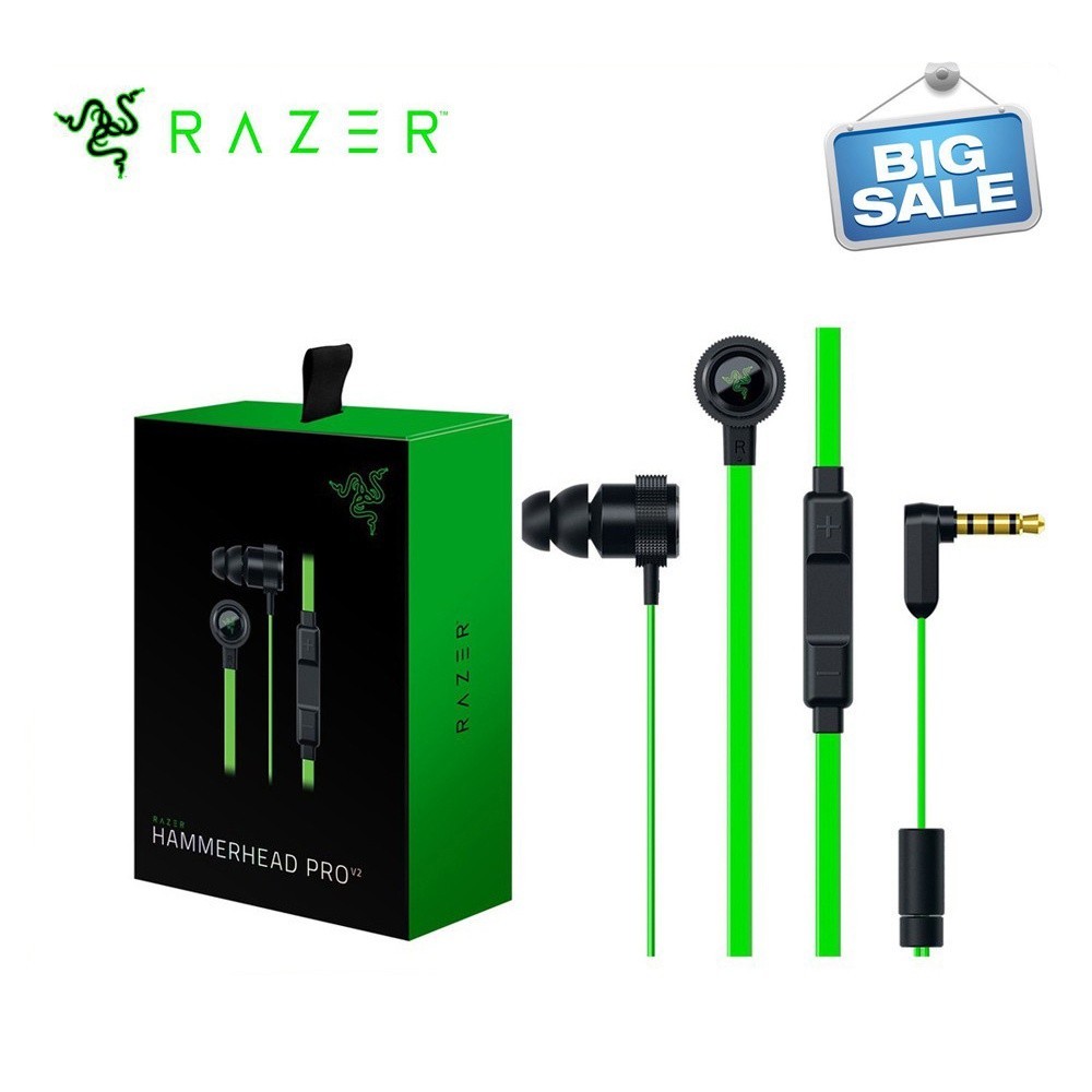 Razer Hammerhead V2 Pro In-Ear Microphone Gaming Headphones Noise ...