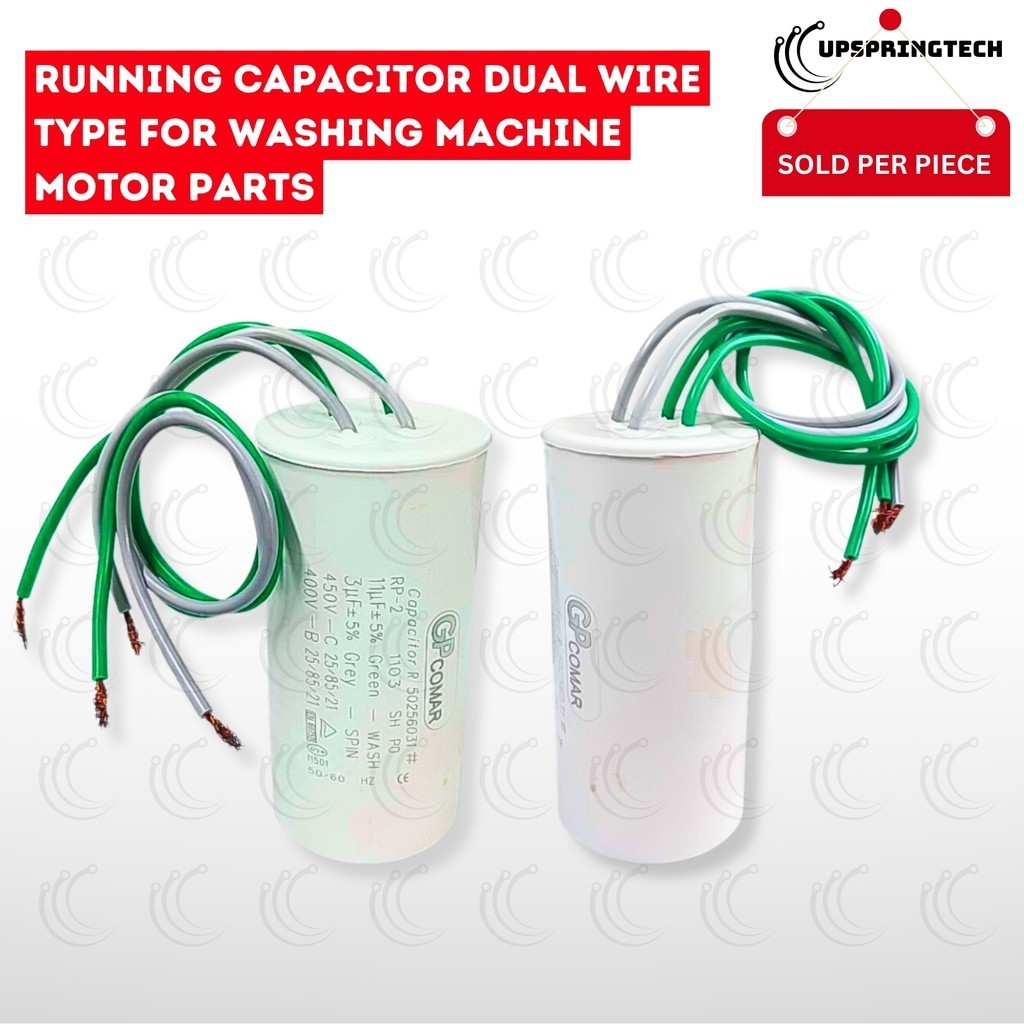 Running Capacitor Dual Wire Type for Washing Machine Motor Parts CBB60 ...