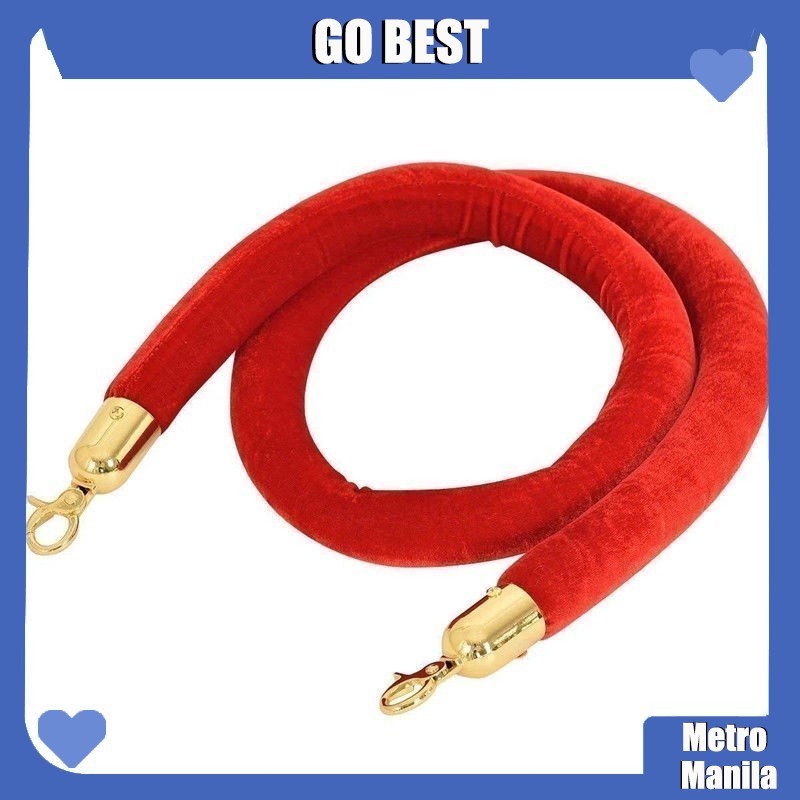 1.5M Red Queue Barrier Stand Posts Rope For VIP Queue Posts Red Barrier ...