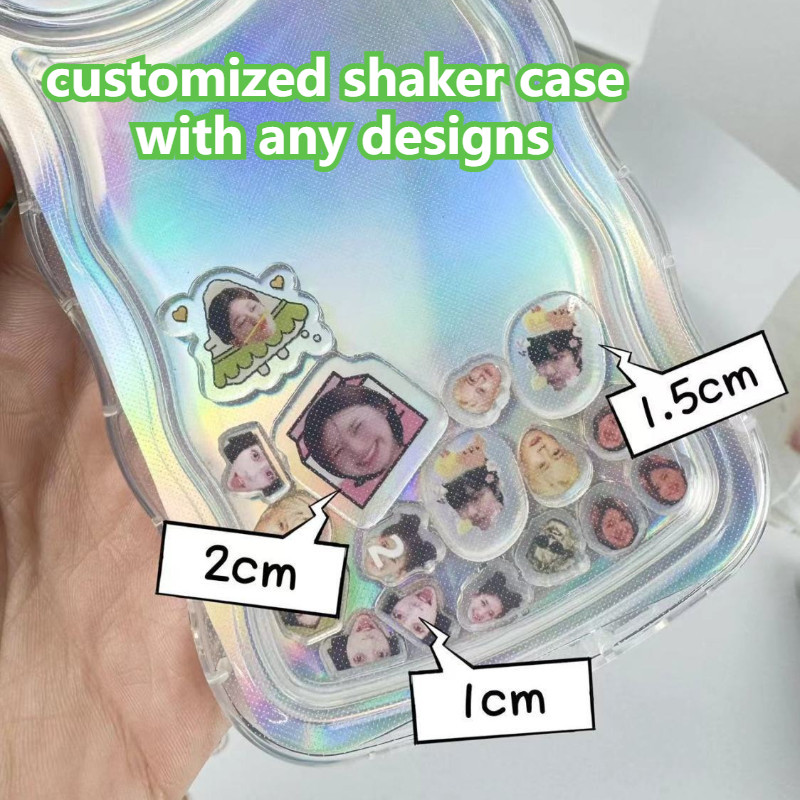 FBM 1cm 2cm Mini Acrylic Head Customized Shaker Case Phone Accessories ...