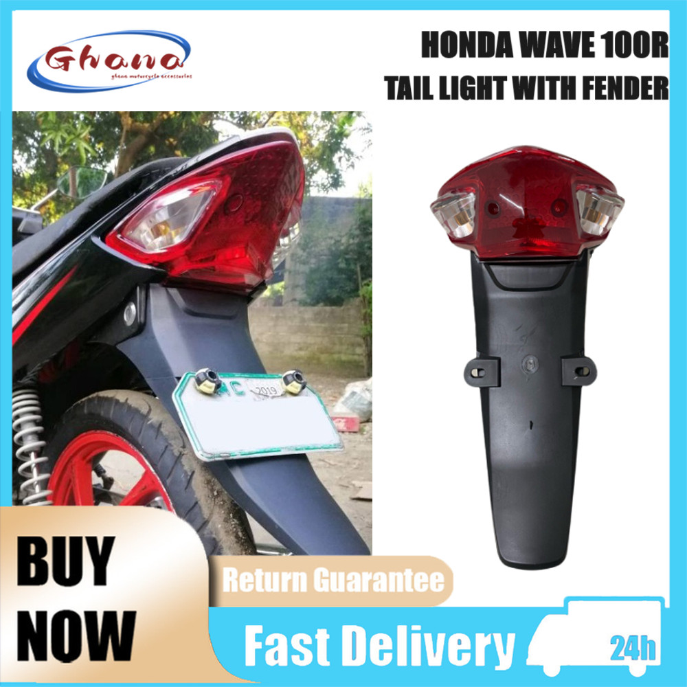 HONDA WAVE100 / 100R TAIL LIGHT WITH FENDER FOR MOTORCYCLE ACCESSORIES ...