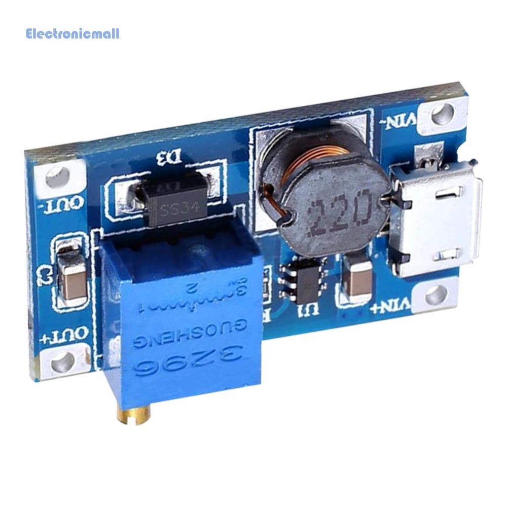 2A Booster Board DC-DC Step Up Converter Booster Adjustable 2A 2/24V ...