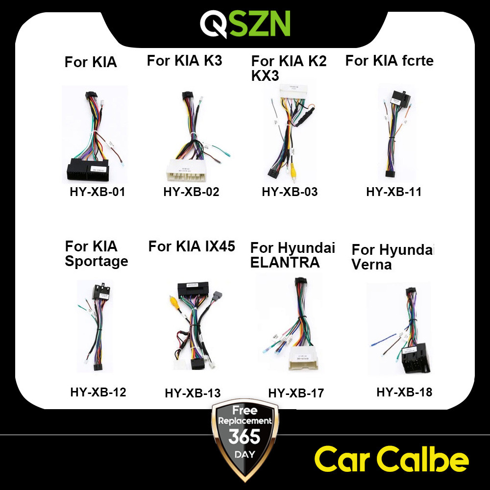 Car Radio Adapters 52 PIN 40 PIN 16PIN Android Wire Harness Power Calbe ...