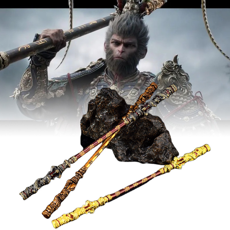 Hot Game Black Myth: Wukong Golden Cudgel The Monkey King Weapon Model Ornaments Boys Man ...