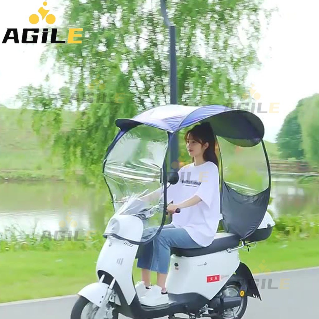 Cover Motorcycle Waterproof Canopy Rain Umbrella Sun Protection ...