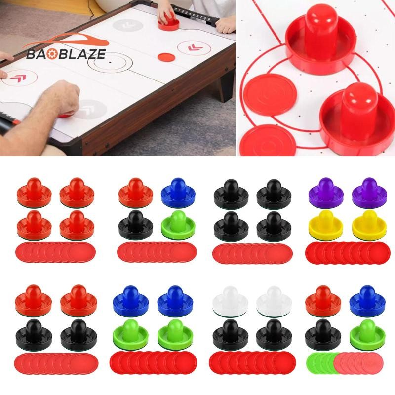 [Baoblaze] 4 pieces air hockey sliders and 8 pieces pucks 2.5 inch ...