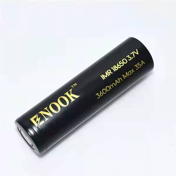 Enook 18650 Battery 3600mAh 35A Rechargeable 3.7V Lithium Security Code ...