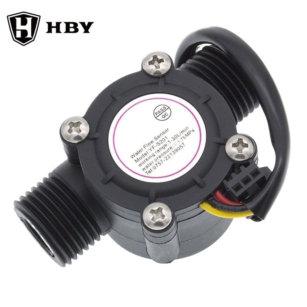 YF-S201 Water Flow Sensor Flowmeter Hall Flow Sensor Water Control 1 ...