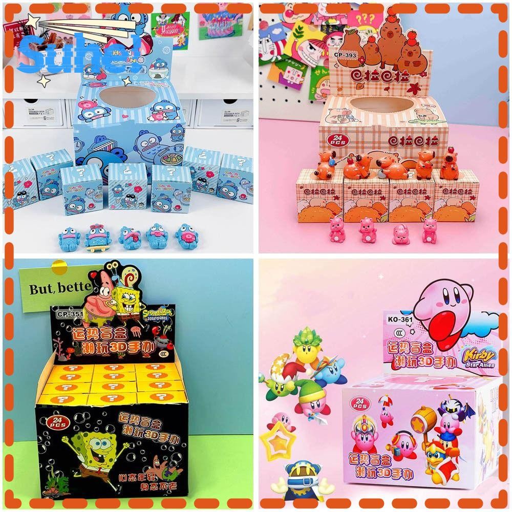 HI-SUHE 24box/set Box, Capybara Loopy Anime Cartoon Figure Model ...