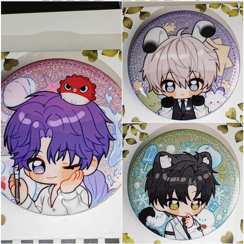 3 Styles Lovely Game Cartoon Love and Deepspace Cosplay Backpack Badges ...