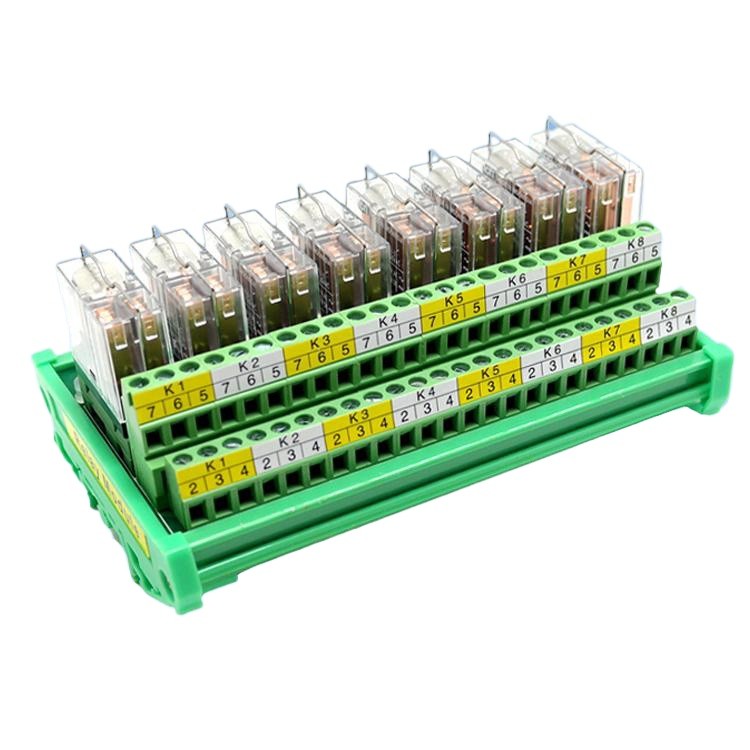 8-way Omron relay module two open two closed PLC amplifier board PNP ...