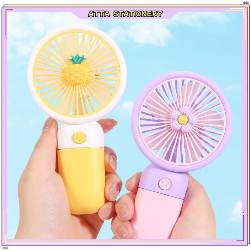 1PC Mini Flower Fruit Rechargable Handheld Fan Portable HandFan Cooling ...