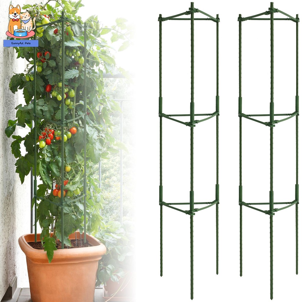 Tomato Cage Assembled Tomatoes Trellis Garden Tomato Cage Sturdy ...