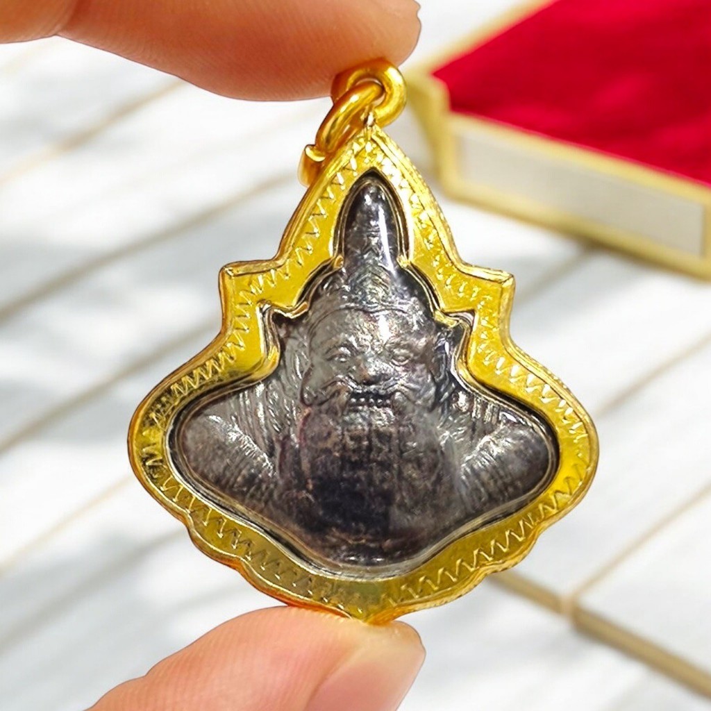 Pendant & Charm Phra Rahu Omchan Old Silver Material Liam Gold Micron ...