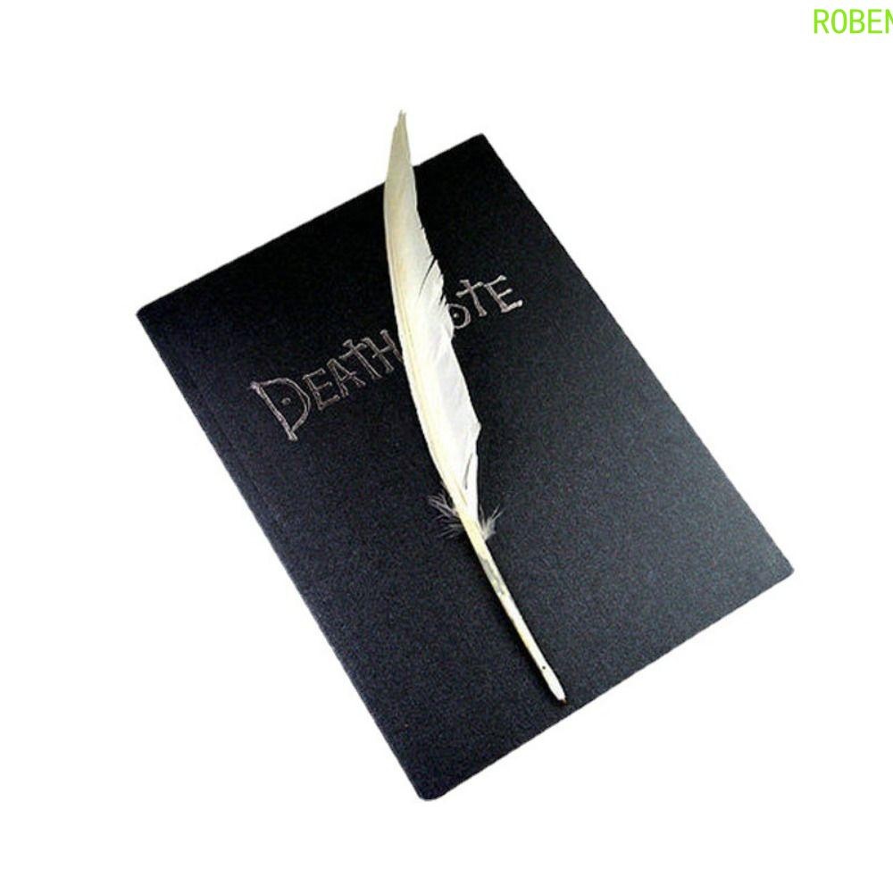ROBEN Death Note Notebook Set, A5 Soft Leather Cover Leather Notepad ...
