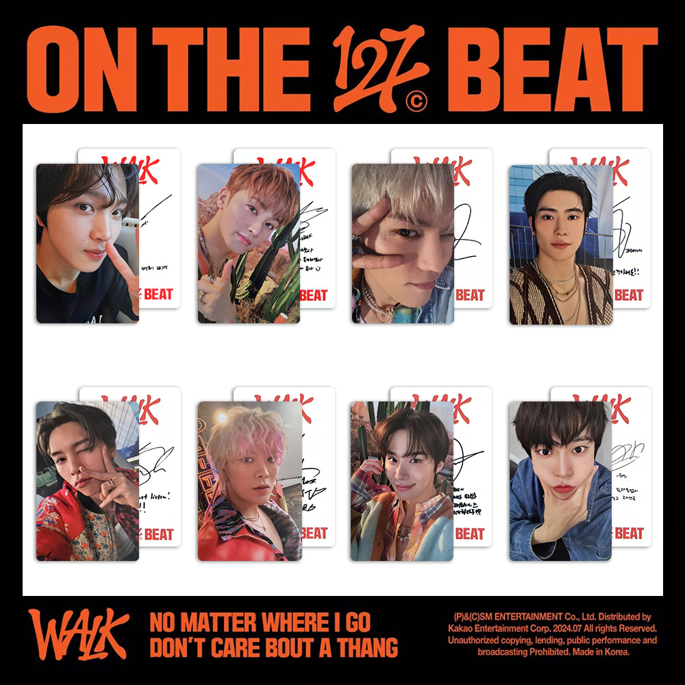 Kpop Idol NCT 127 WALK Album ON THE BEAT Photocards | Shopee Philippines