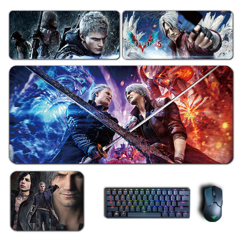Devil May Cry Mouse Pad Dante Vergil Nero V Large XXL Mousepad Computer ...