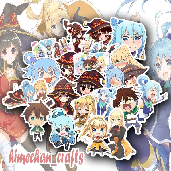 Anime Stickers / KonoSuba Anime Sticker Collection / Laminated Vinyl ...