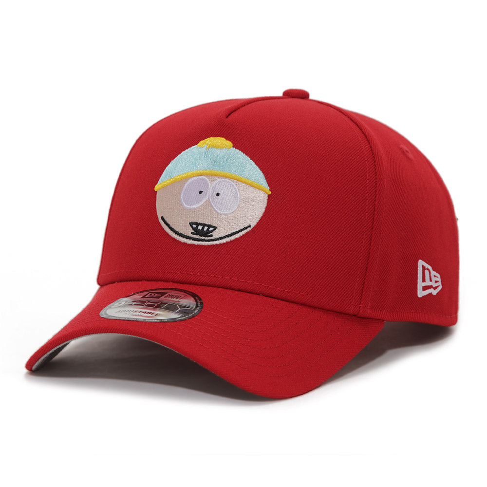 New Era x South Park Cartman Scarlet Red 9FORTY A-Frame Snapback Cap ...