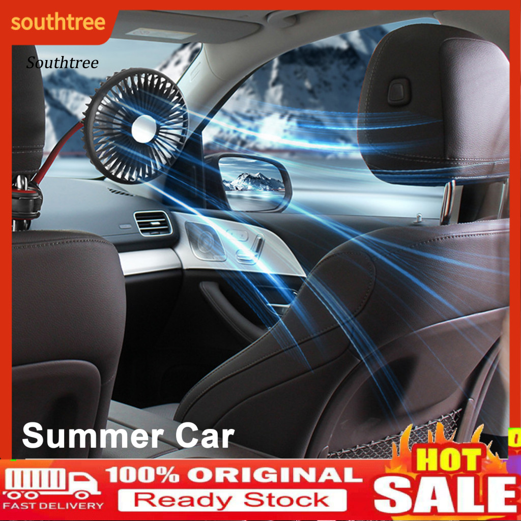 SOU_ Low Noise Car Cooling Fan Car Fan Usb Powered Portable Car Fan Usb ...