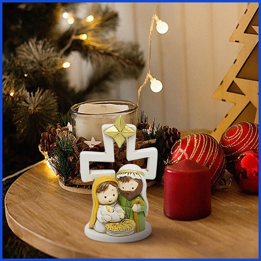 Nativity Scene Jesus Birth Miniature Manger Scene Small Nativity Set ...