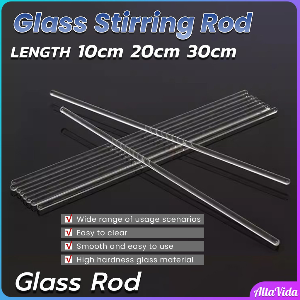 Alta Glass Stirring Rod Laboratory tools 10cm 20cm 30cm for Science ...