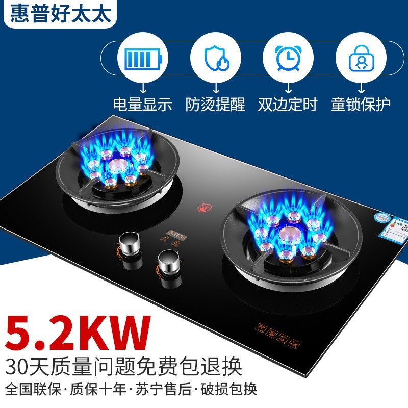 Good Wife Gas Stove Double Burner Household Gas Stove Built-in Tabletop ...