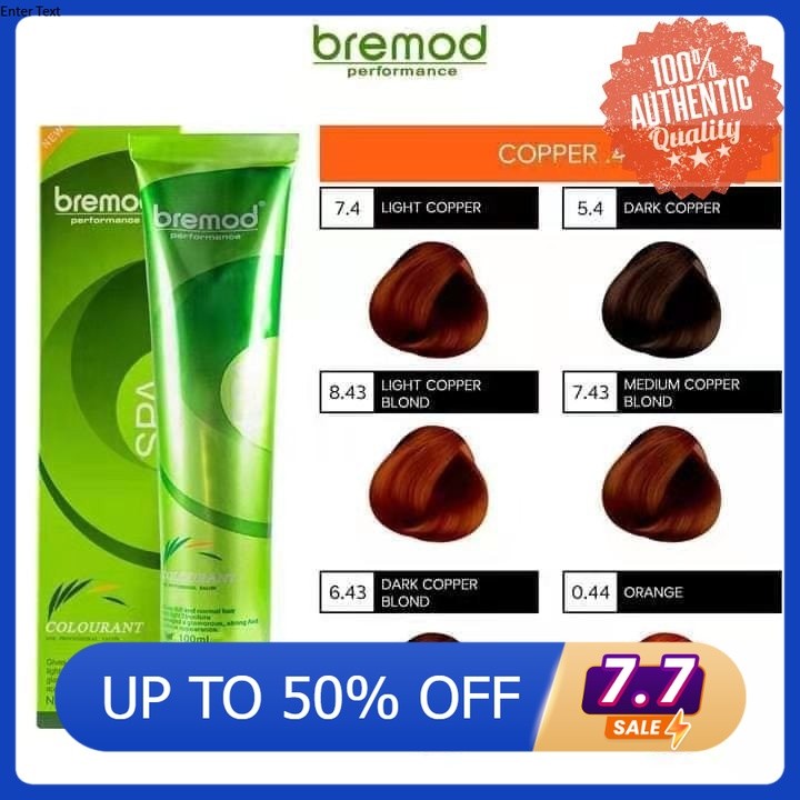 Bremod Hair Color (Copper, Red, Burgundy, Purple, Mahogany, Violet) 100 ...
