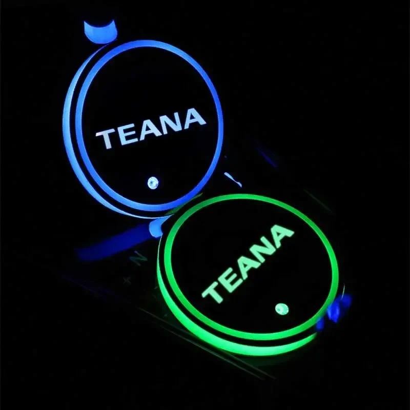 Multicolor LED Car Coaster Decoration For Nissan Teana Auto Water Cup ...