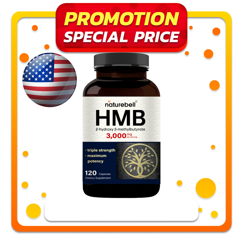 NatureBell HMB 3X Triple Strength HMB Beta-Hydroxy Fat Reduction ...