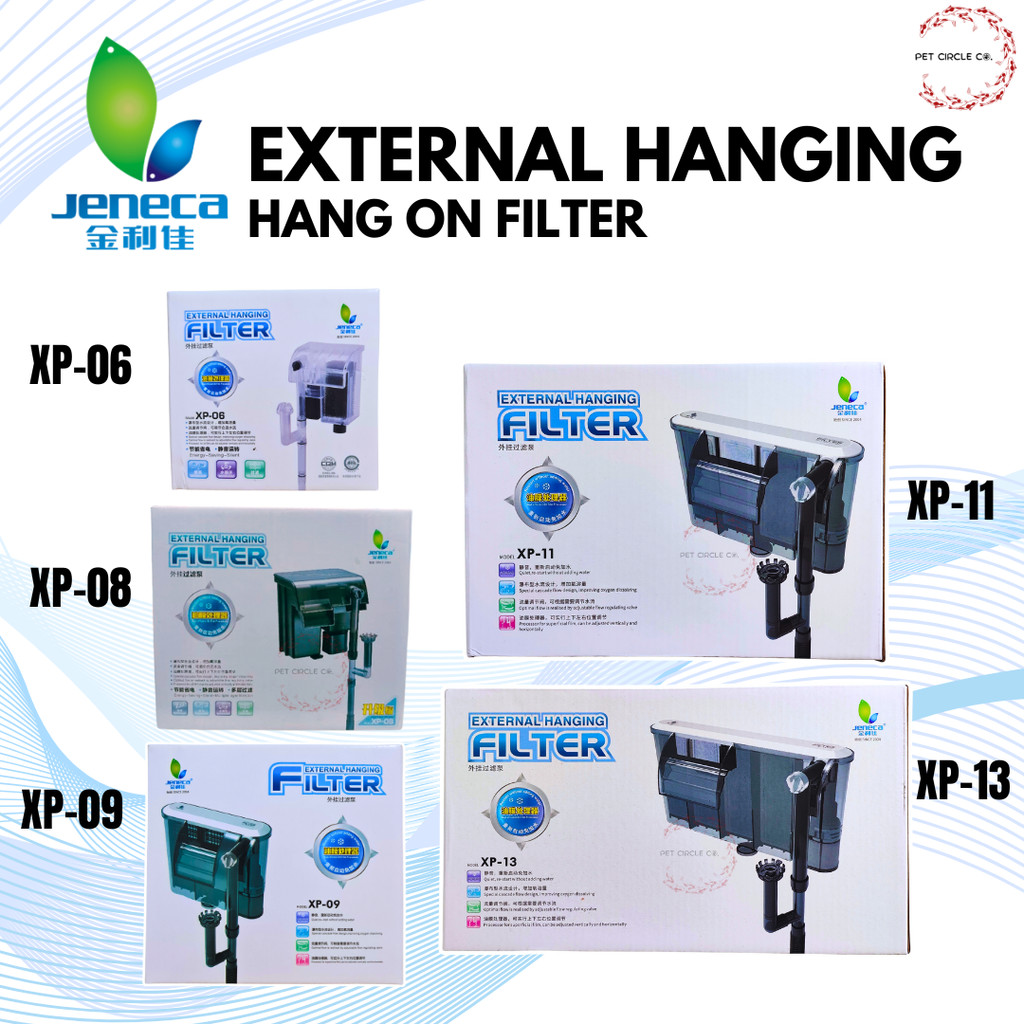 Aquarium External Hanging Filter Hang On Hob Filter Jeneca XP-06 XP-08 XP-09 XP-11 XP-13 ...