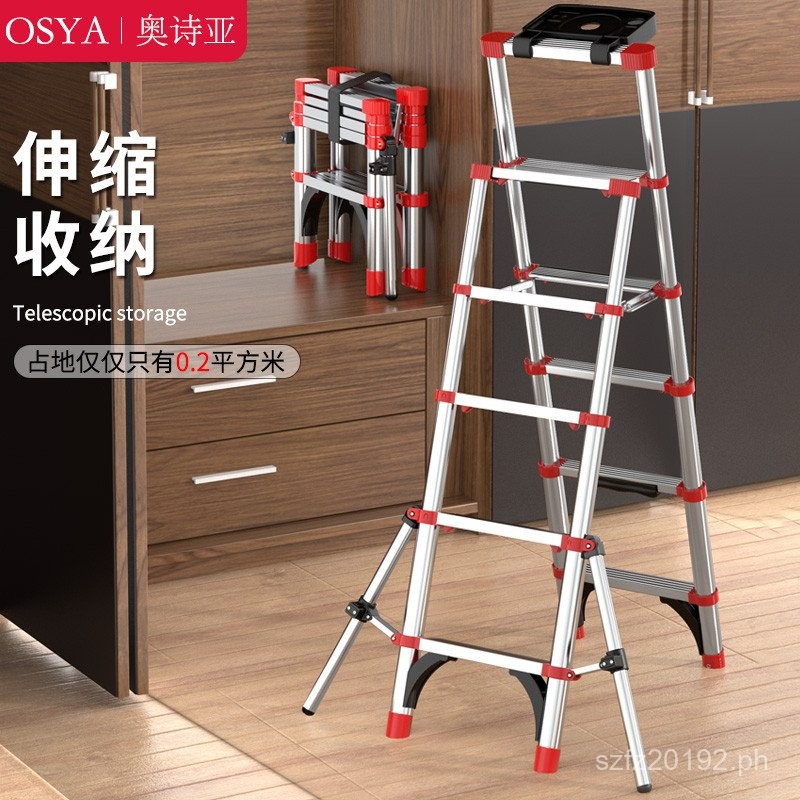 Telescopic Household Small Multi-Functional Ladder Folding Ladder ...