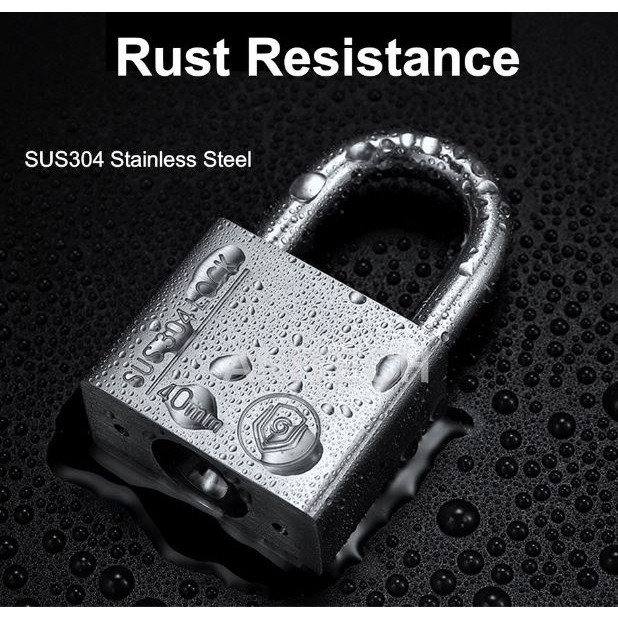 Steel Lock SUS304 Stainless Steel Padlock Heavy Duty Safety Pad lock ...