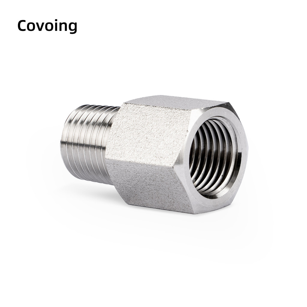 Covoing 304 Stainless Steel Male-Female Threaded Union Hexagonal ...