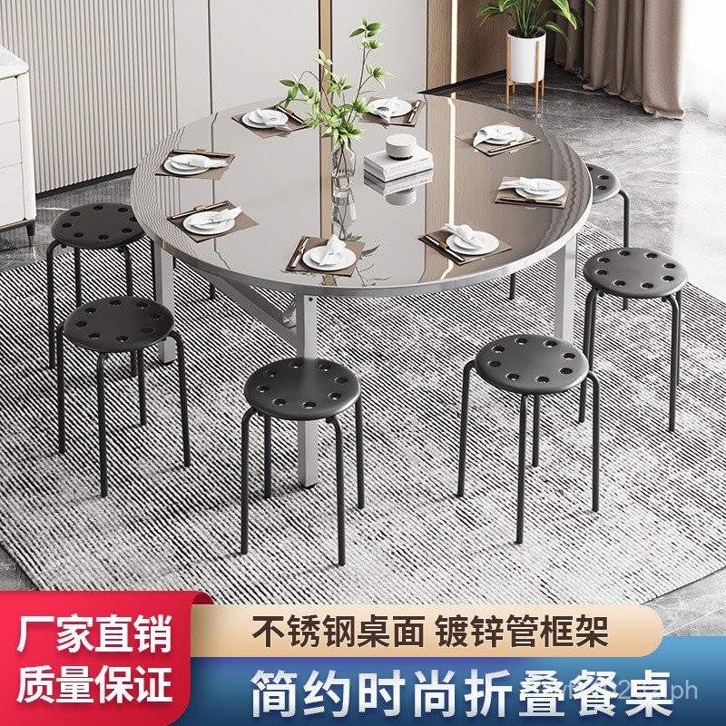 Stainless Steel BBQ Table Outdoor Foldable Ground Table with Restaurant ...