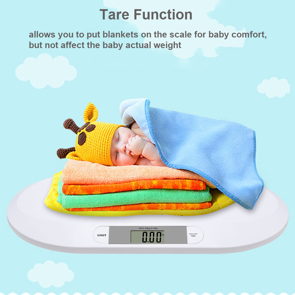 Buybest1 Digital Baby Scale for Weighing Up to 20kg/44lb Infant Newborn ...