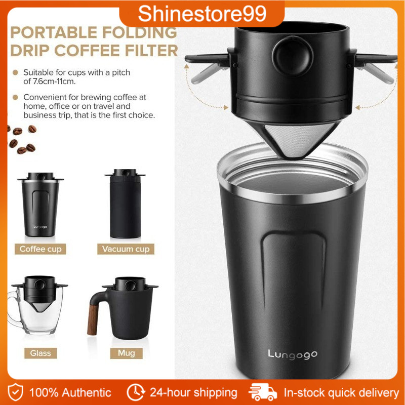 Folding Portable Coffee Funnel Coffee Dripper Coffee Filters Reusable ...