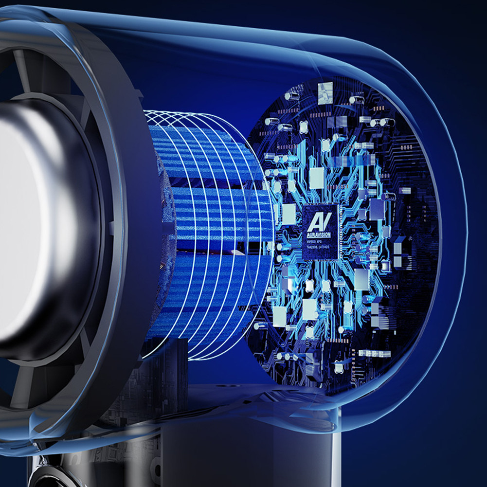 3000mAh Handheld Turbo Fan LED Rechargeable 100 Speed Portable Desktop ...