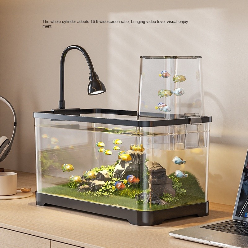 Large Negative Pressure Fish Tank Vacuum Suspension Small Creative Fish ...