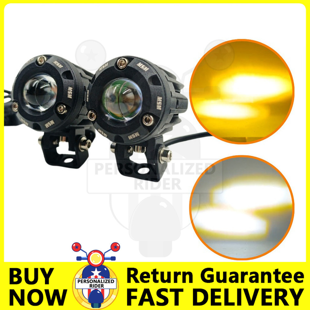 MOTORCYCLE PARTS AND ACCESSORIES 1 PAIR MINI DRIVING LIGHT WITH BALLAST ...
