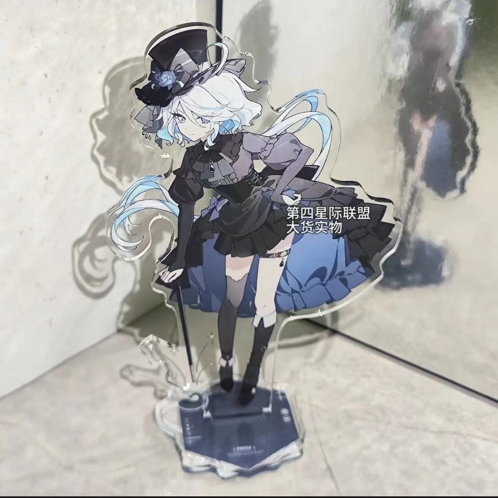 Furina Acrylic Stand Yuanshen Focalors Figure Desk Display Game Goods ...