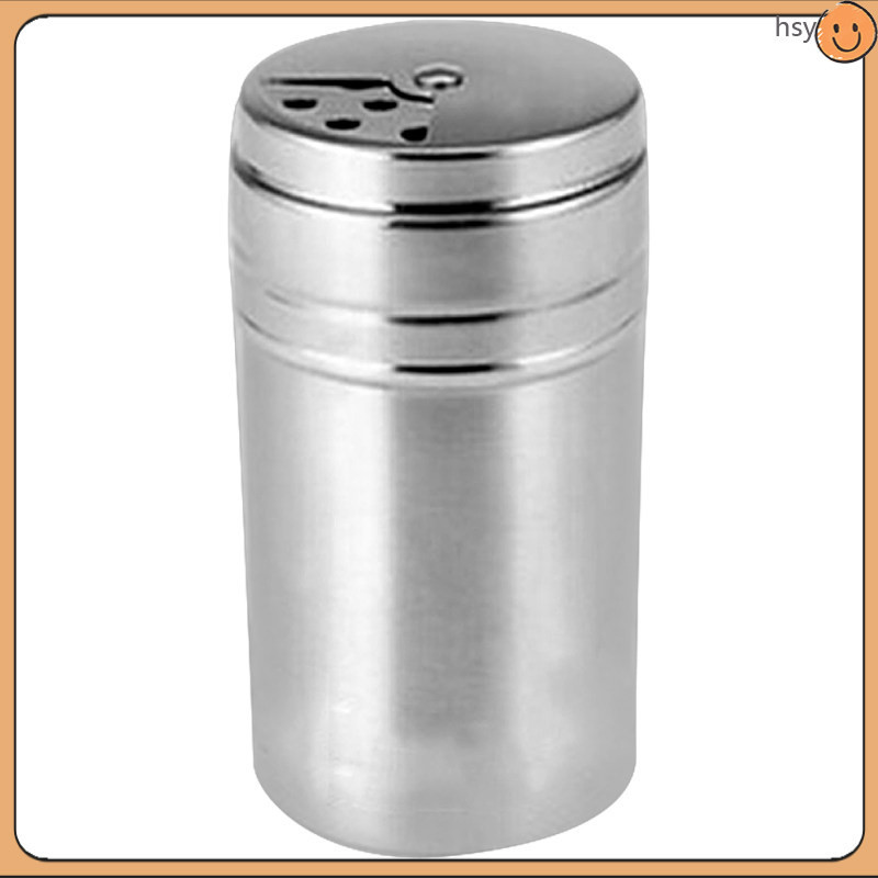 Pepper Shaker Salt Shakers Stainless Steel Dredge Seasoning Cans with ...