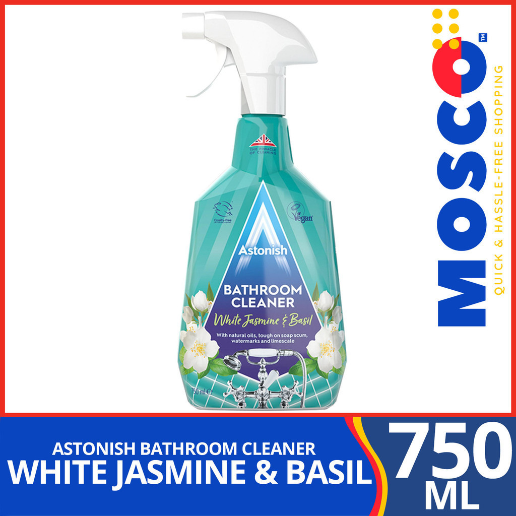 ASTONISH White Jasmine & Basil Bathroom Cleaner 750mL | Shopee Philippines