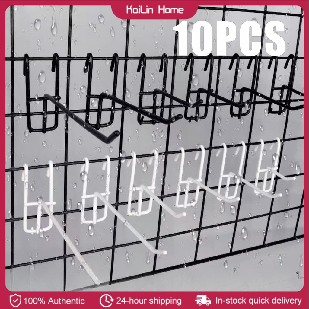 10pcs White Heavy Duty Screen Hooks for Hanging Display (5cm / 10cm ...