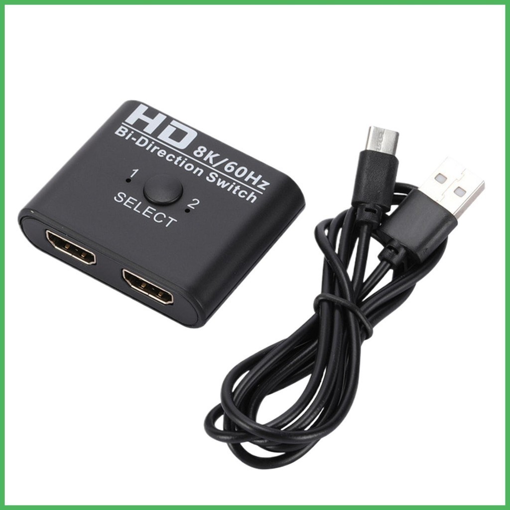 Bi-Direction Manual Switcher Two-Way HD Multimedia Splitter Compact ...
