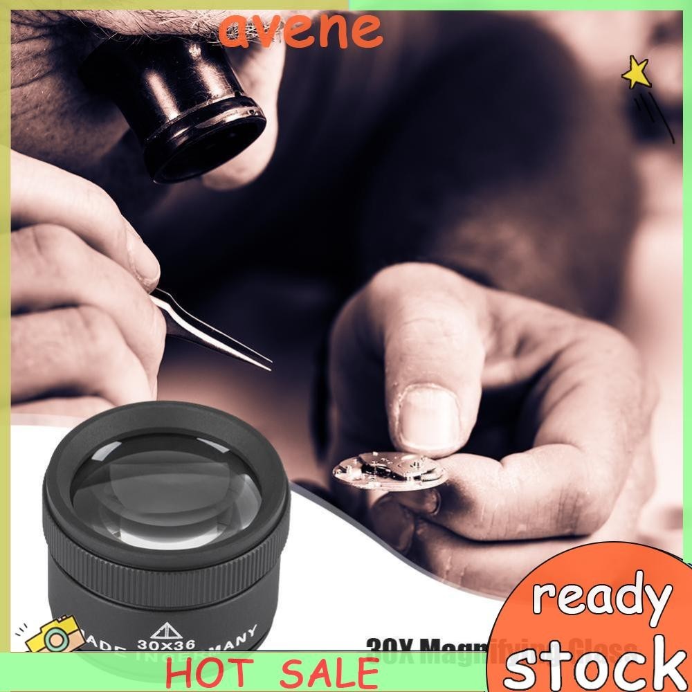 Handheld 30X Magnifying Glass Optical Lens Jewelry Appraisal Monocle ...