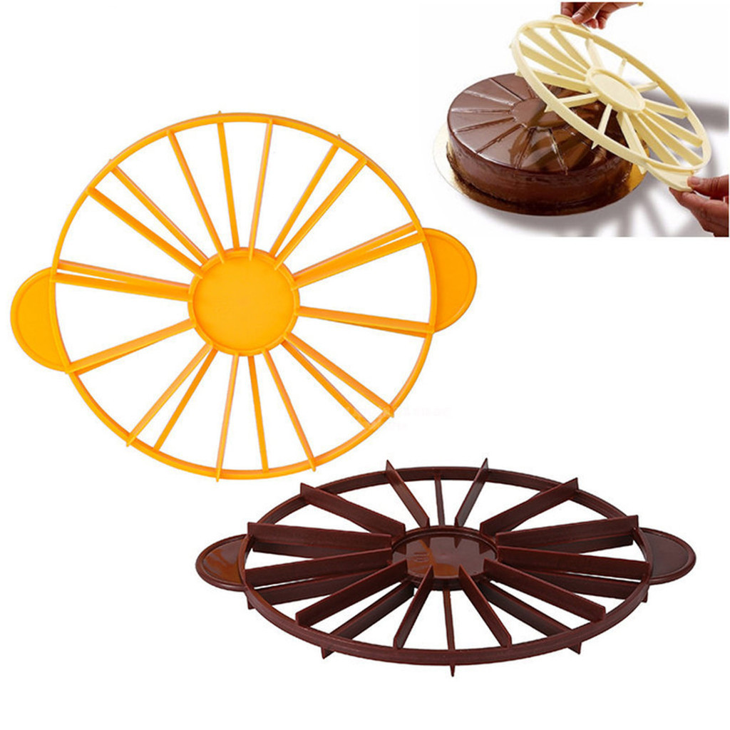 LGqy_ 10/12 Parts Cake Divider Save Time Evenly Slicing Round Bread ...