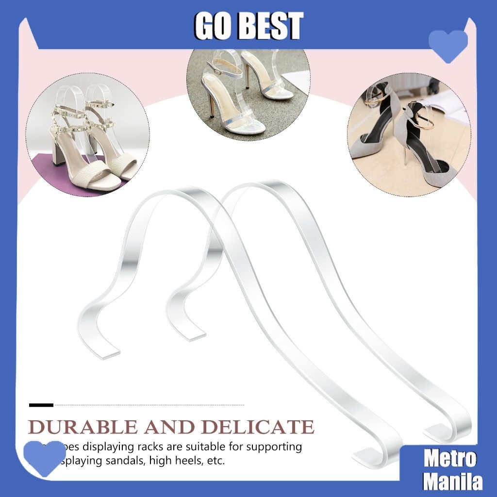 Clear Acrylic Lady Shoe Sandal Shoes Inserts Stand Sandal Shoes Display ...
