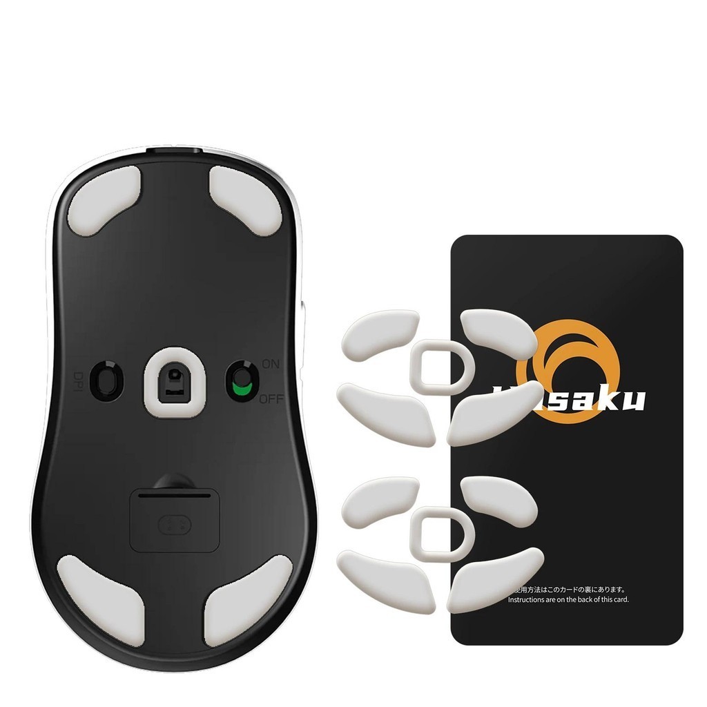 2 Sets HASAKU Rounded Curved Edges Gaming Mouse Feet Skates for ...