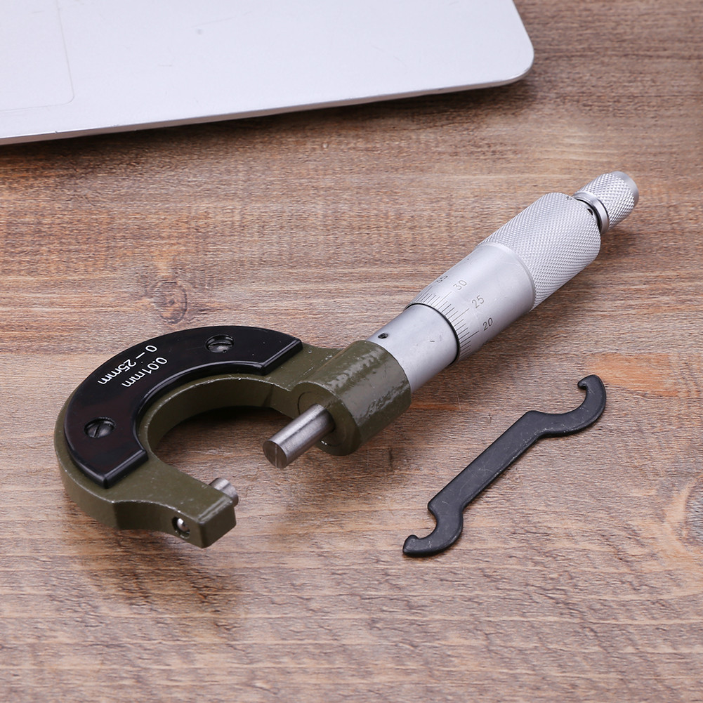 protable 0-25mm/0.001mm Outside Micrometer Practical Measurement ...